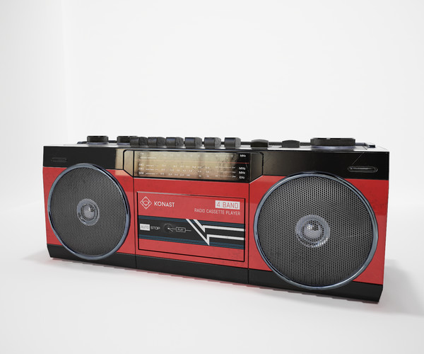 ArtStation - Boombox Retro VR / AR / low-poly 3D model | Resources
