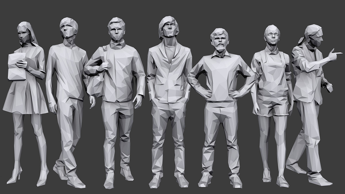 ArtStation - Complete Lowpoly People Pack | Resources