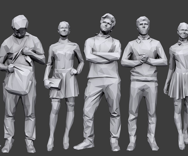 ArtStation - Complete Lowpoly People Pack | Resources