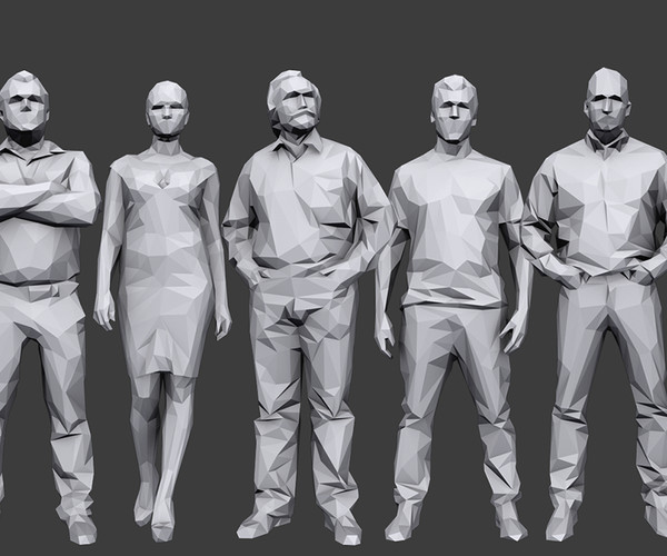 ArtStation - Complete Lowpoly People Pack | Resources