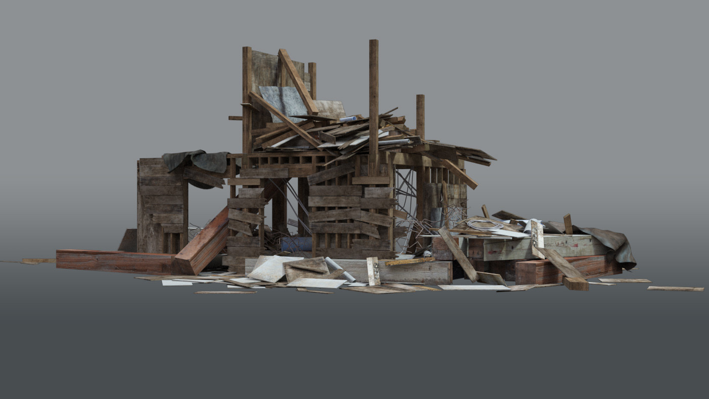 ArtStation - Destroyed House | Resources