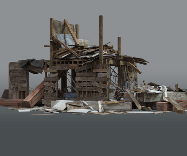 ArtStation - Destroyed House | Resources