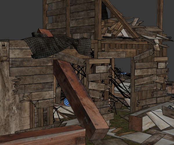 ArtStation - Destroyed House | Resources