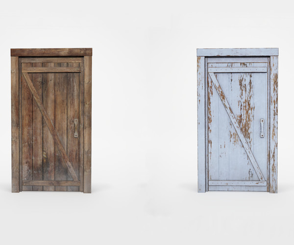 ArtStation - Door VR / AR / low-poly 3D model | Resources