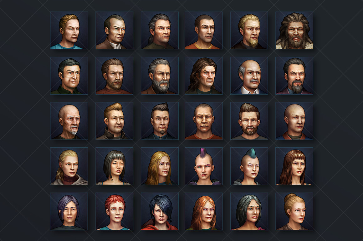 ArtStation - Character Avatar Icons - Modern | Game Assets