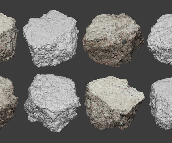 ArtStation - Scanned Construction Debris Pack | Game Assets