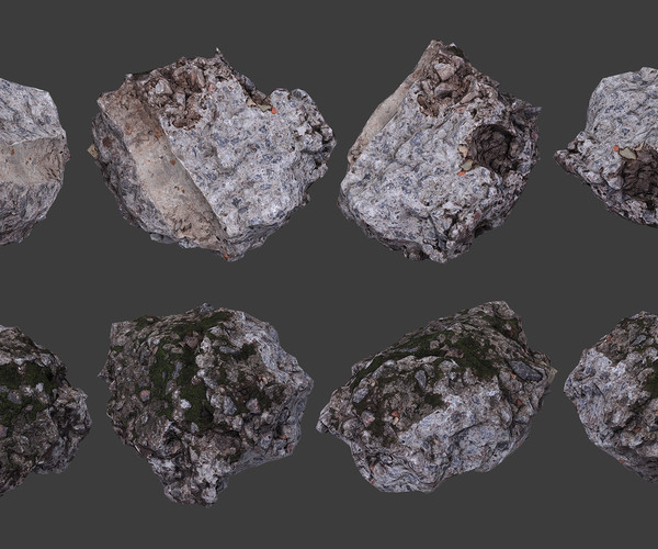 ArtStation - Scanned Construction Debris Pack | Game Assets