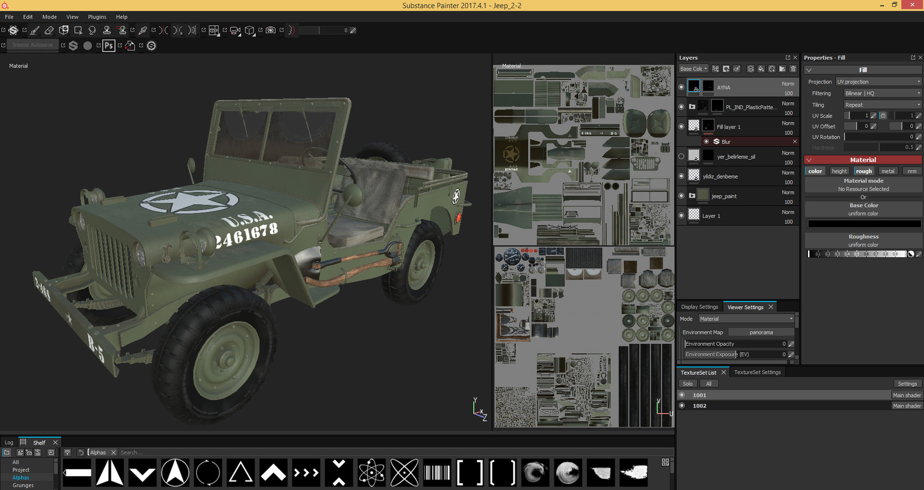 ArtStation - Military Jeep Car Willys | Game Assets