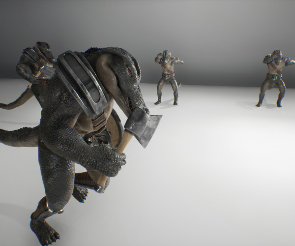 ArtStation - realistic game character : anthropomorphic crocodile for ...