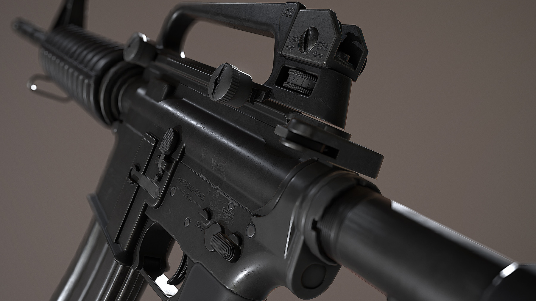 ArtStation - Ironbelly M4A1 FBX 3D Model | Resources