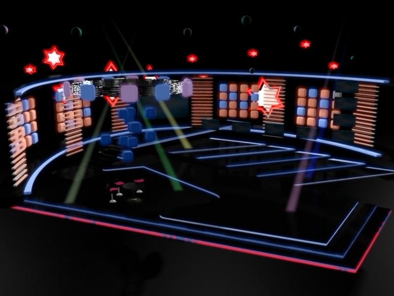 ArtStation - Virtual TV Studio Entertainment Set 9 | Resources