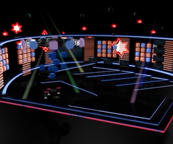 ArtStation - Virtual TV Studio Entertainment Set 9 | Resources