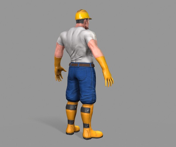 ArtStation - Worker lowpoly | Game Assets