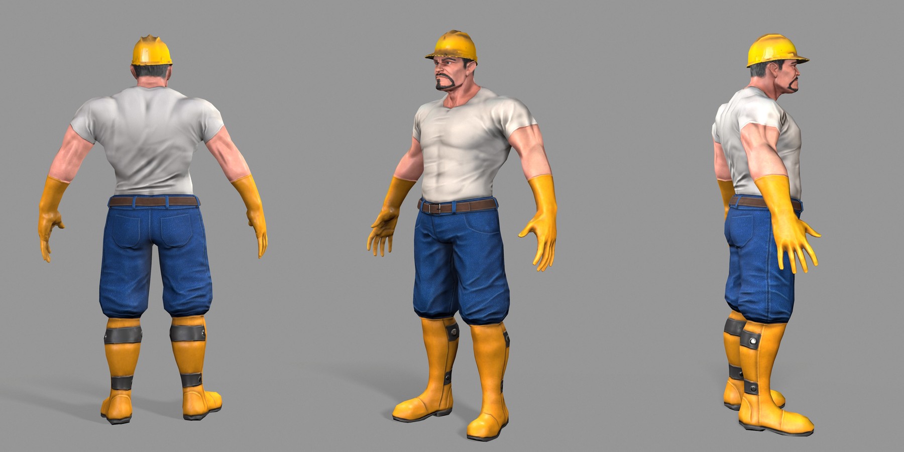 ArtStation - Worker lowpoly | Game Assets