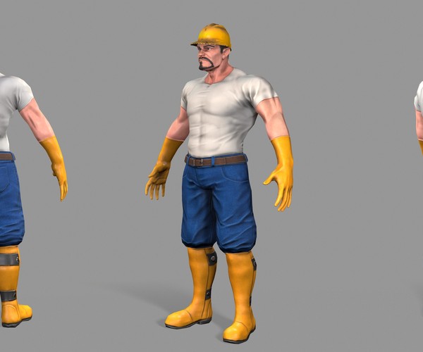 ArtStation - Worker lowpoly | Game Assets