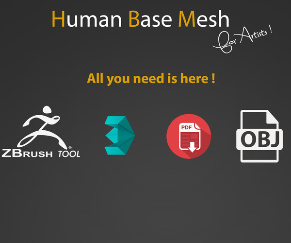 ArtStation - Human Base Mesh for artists ! | Resources