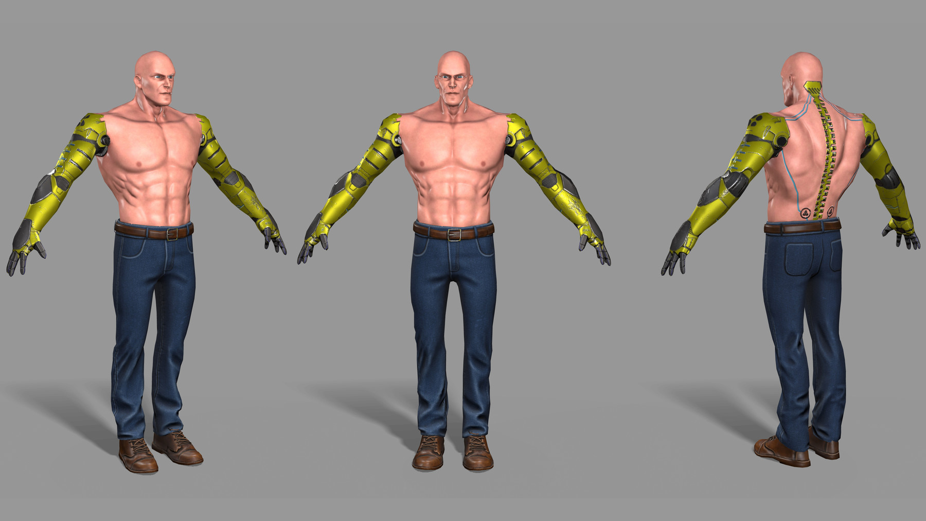 ArtStation - Cyborg | Game Assets