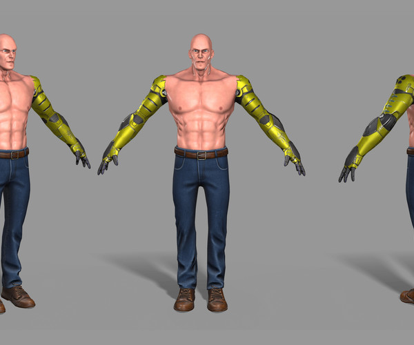 ArtStation - Cyborg | Game Assets