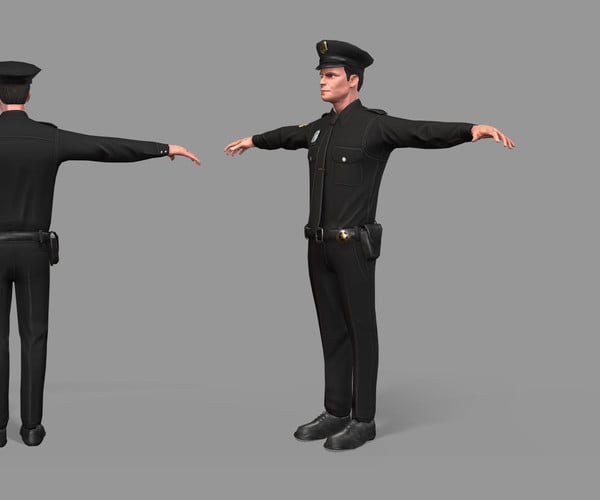 ArtStation - Police man | Game Assets