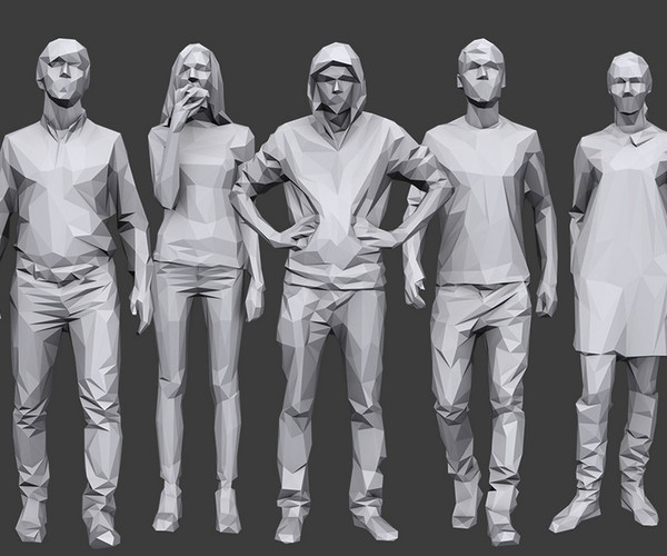 ArtStation - Complete Lowpoly People Pack Vol.2 | Resources