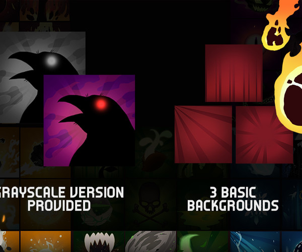 ArtStation - Editable RPG Skill Icons | Game Assets