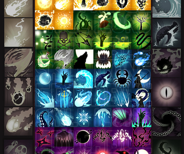 ArtStation - Editable RPG Skill Icons | Game Assets