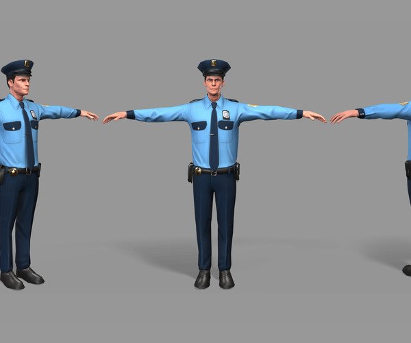 ArtStation - Police man | Game Assets