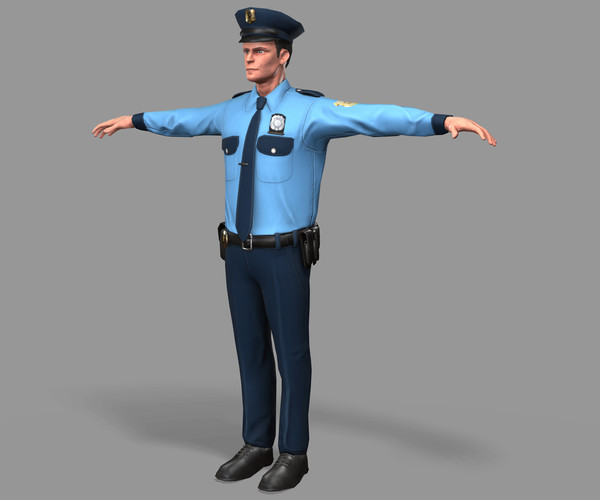 ArtStation - Police man | Game Assets