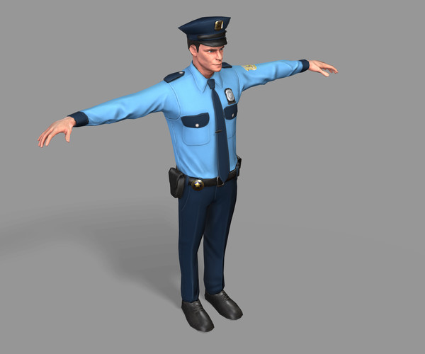 ArtStation - Police man | Game Assets