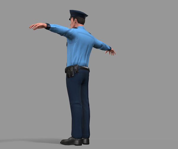 ArtStation - Police man | Game Assets