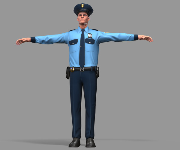 ArtStation - Police man | Game Assets
