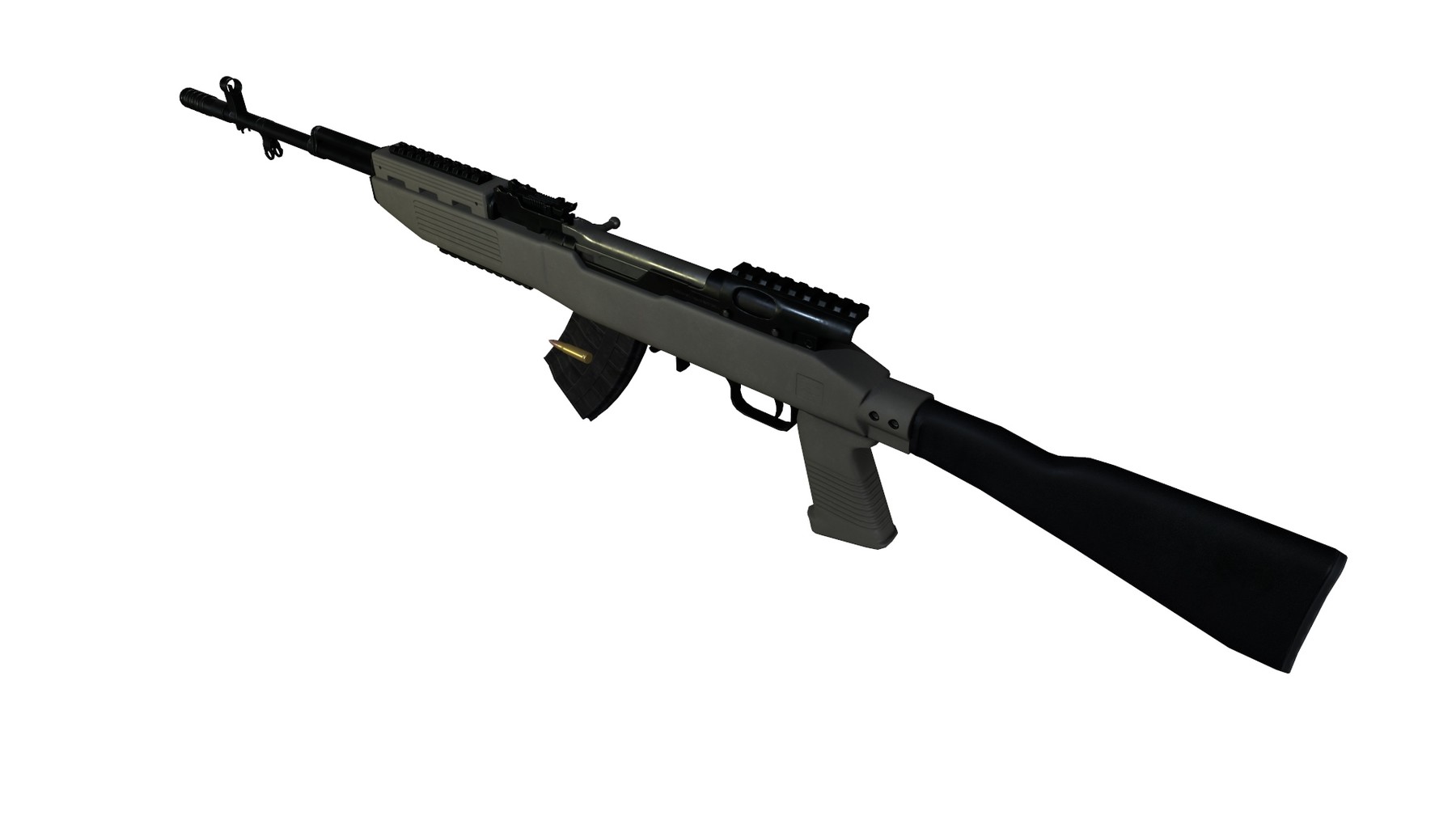 ArtStation - SKS Assaut Rifle FBX 3D MODEL | Resources