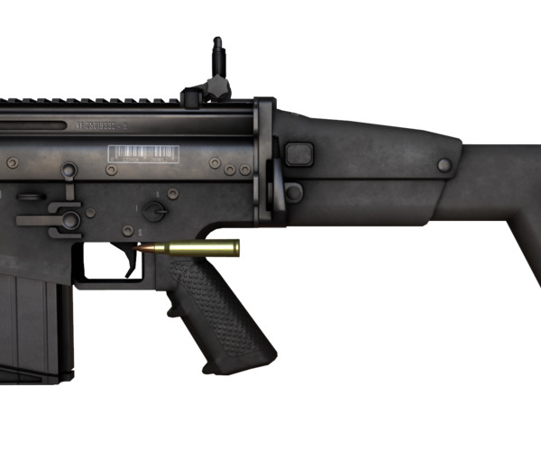 ArtStation - SCAR Assault Rifle FBX 3D MODEL | Resources