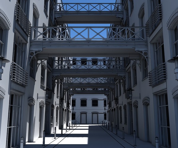 ArtStation - 3D Alleyway | Game Assets