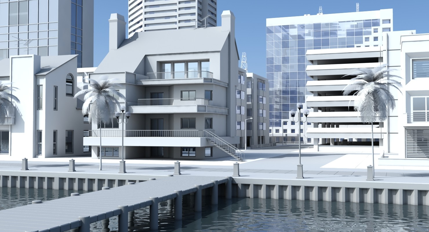 ArtStation - 3D City Port | Resources