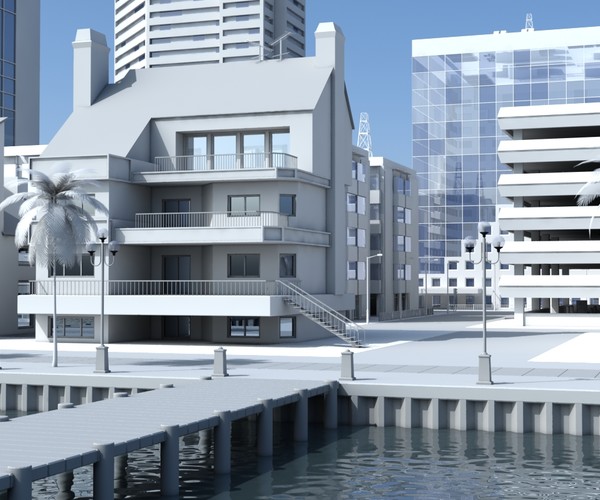 ArtStation - 3D City Port | Resources