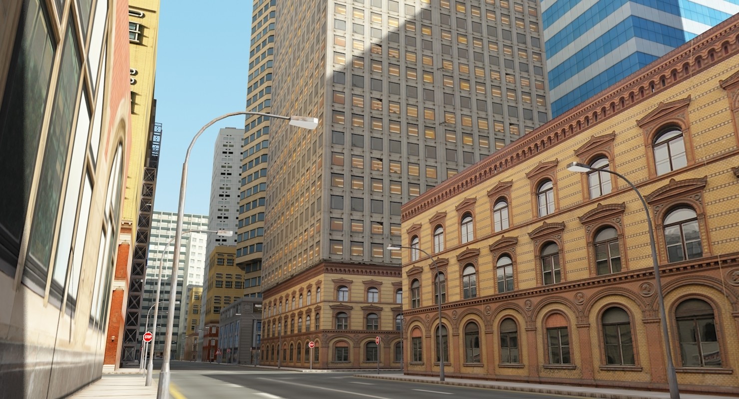 ArtStation - 3D City RT Day | Game Assets