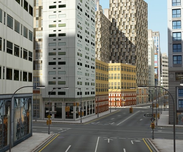 ArtStation - 3D City RT Day | Game Assets