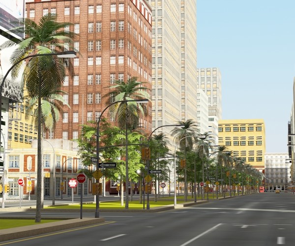 ArtStation - 3D City RT Day | Game Assets