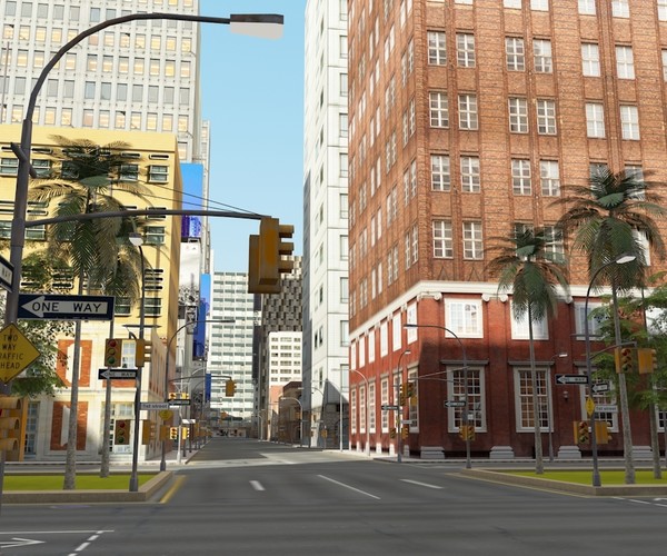 ArtStation - 3D City RT Day | Game Assets