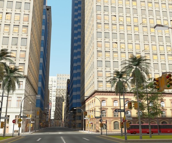 ArtStation - 3D City RT Day | Game Assets