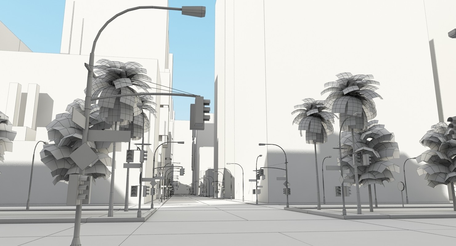 ArtStation - 3D City RT Day | Game Assets