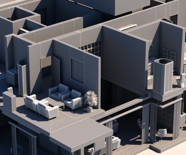 ArtStation - 3D House Cutout | Resources