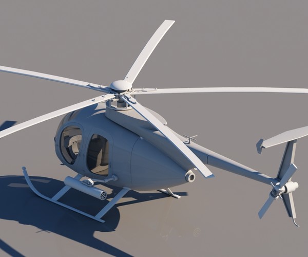 ArtStation - AH-6J Helicopter | Resources