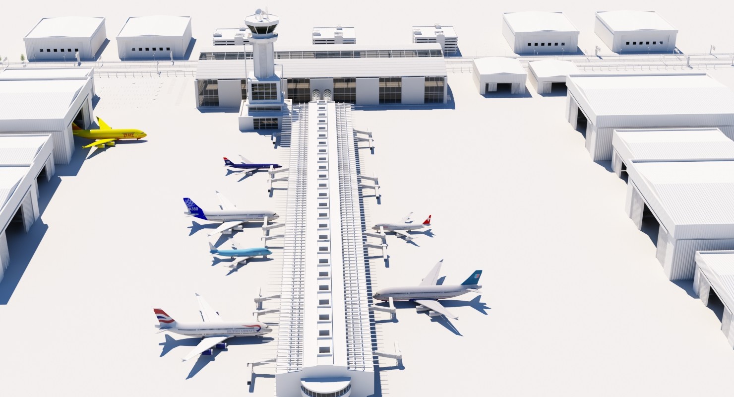 ArtStation - Airport Buildings Layout | Resources