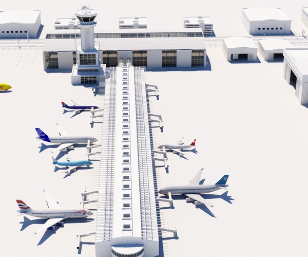 ArtStation - Airport Buildings Layout | Resources