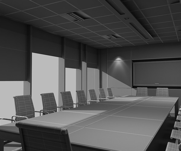ArtStation - 3D Boardroom Scene | Resources
