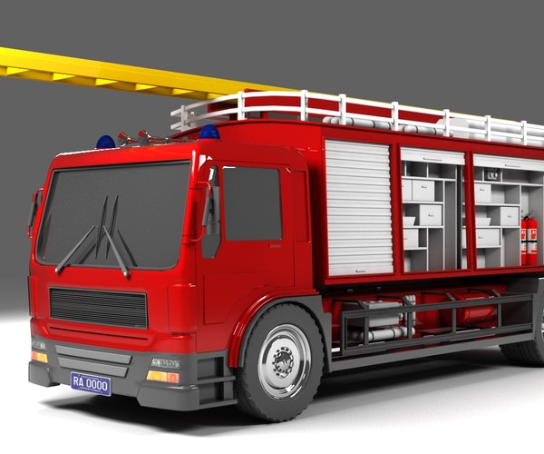 ArtStation - HGV Fire Truck | Resources