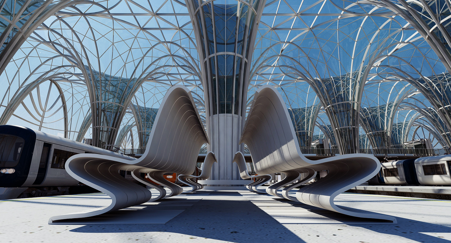 ArtStation - Train Station Building Interior | Resources