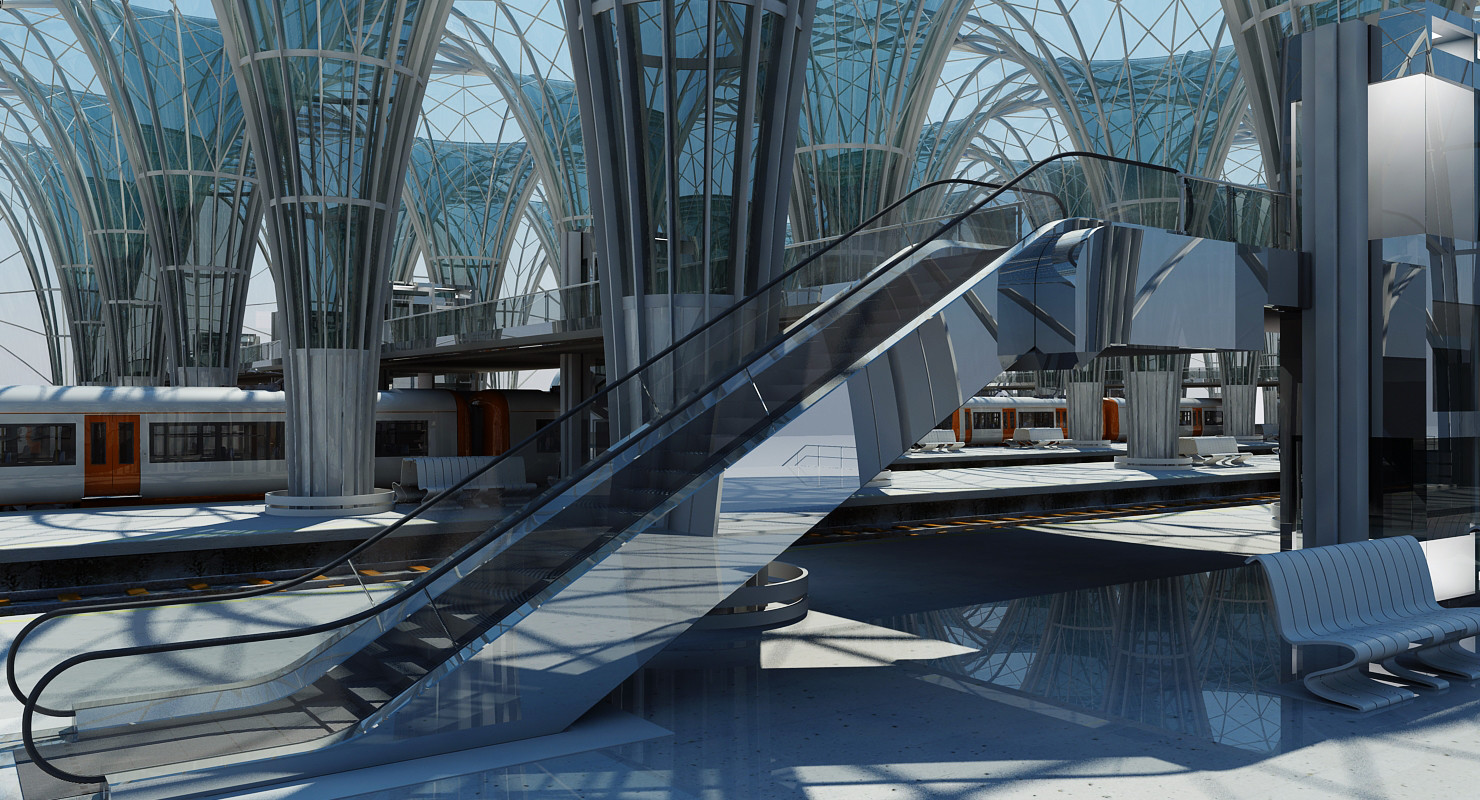 ArtStation - Train Station Building Interior | Resources